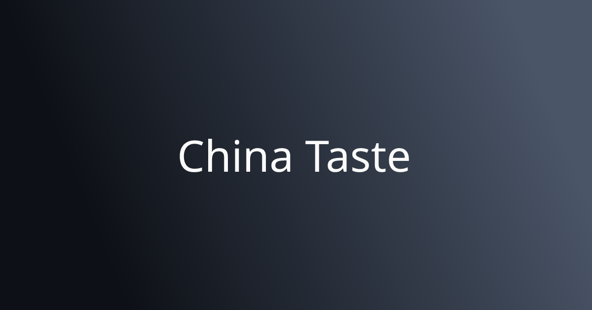 Order Authentic Chinese Online | China Taste - Pickup or Delivery Available